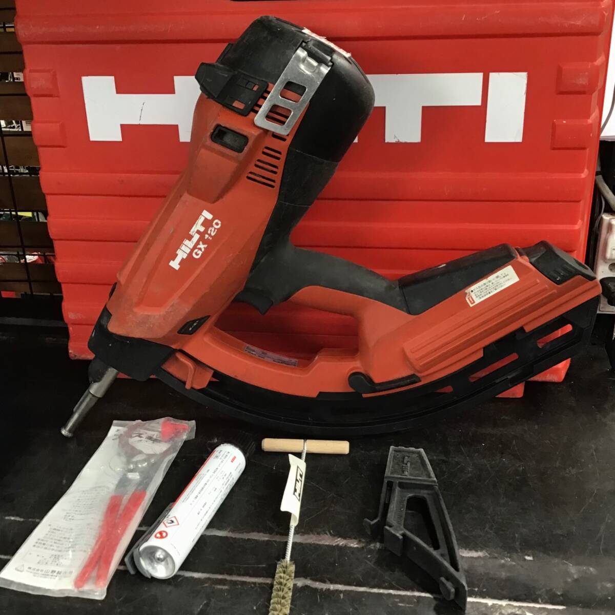 Used Hilti GX 120-ME Gas Powered Actuated Fastener Nail Gun with Case ...