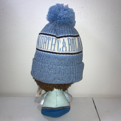 North Carolina Light Blue New Era NCAA POM Beanie Knit Hat Winter Cap ...