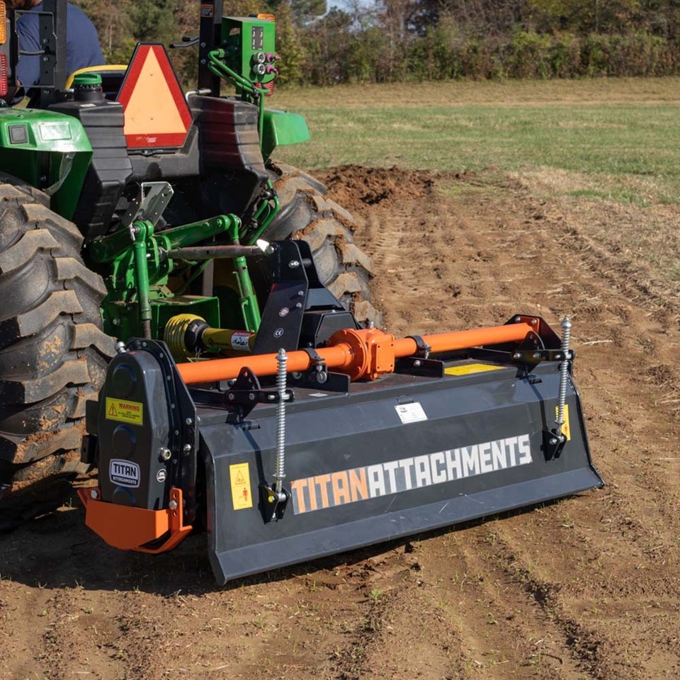 Titan Attachments 3 Point 72" Rotary Tiller Attachment Fits Cat 1 ...