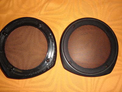 pair of SPEAKER GRILLE rv car trailer black 6" cover | eBay