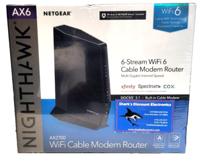 NETGEAR Nighthawk AX2700 wifi 6 Router - Black NEW FREE/FAST SHIP ...