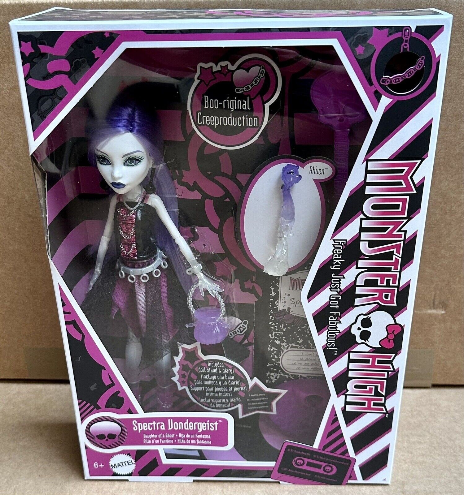 Monster High Boo-riginal Creeproduction Spectra Vondergeist G1 Doll NIB ...