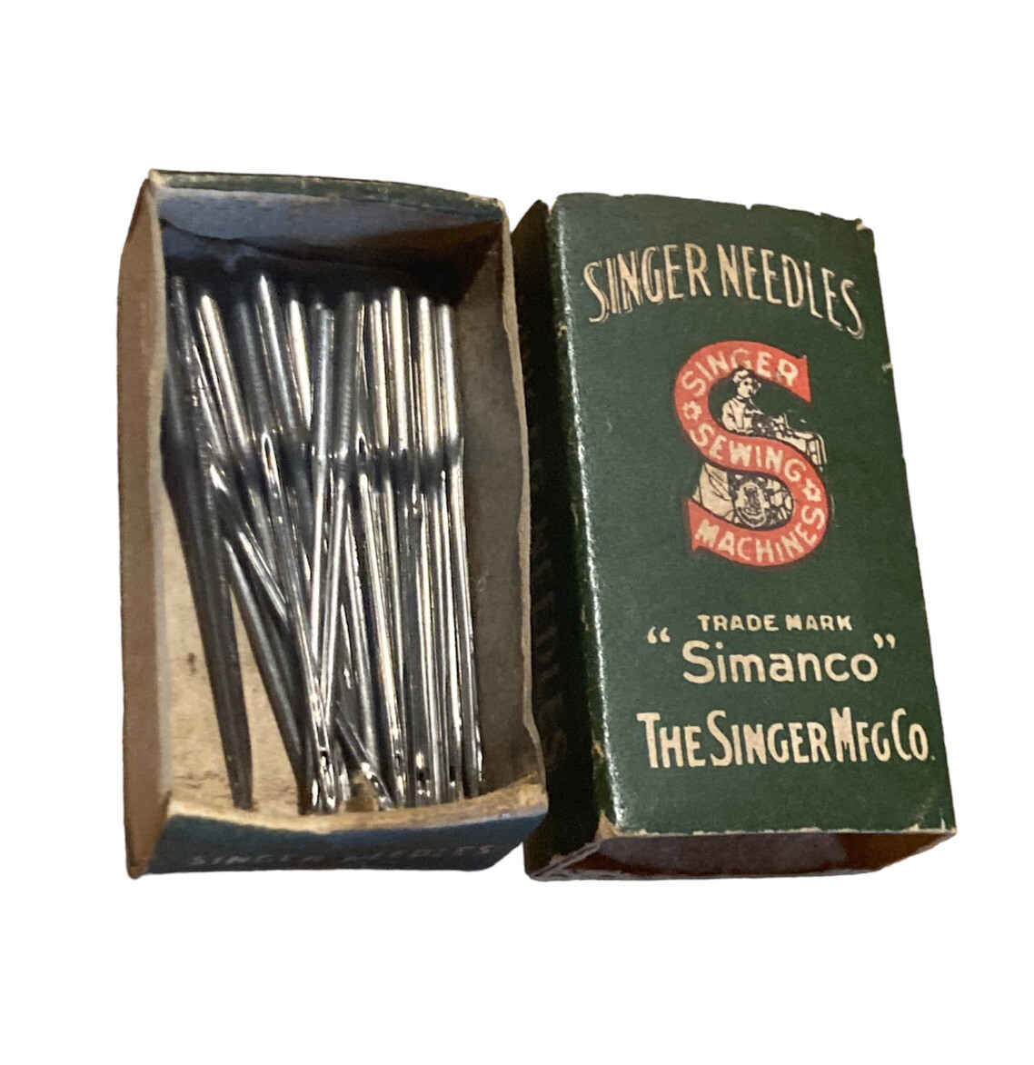 🔴 Rari aghi SINGER Needles Simanco Scatola Cartone Class 25X1 N. 14 ...