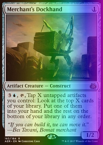 MTG Magic the Gathering Merchant's Dockhand (163/201) Aether Revolt LP ...