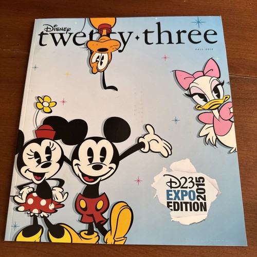 Disney Twenty-Three Magazine D23 Fall 2015 Expo Edition,Mickey& Minnie ...
