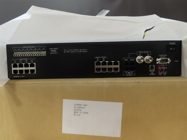 Aiphone AX-084C Central Exchange Unit for 8 Doors / Subs, 4 Masters ...