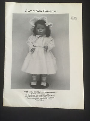 Byron Doll Pattern Baby Connie Dress Petticoat Bonnet Pantalettes 19.5 ...