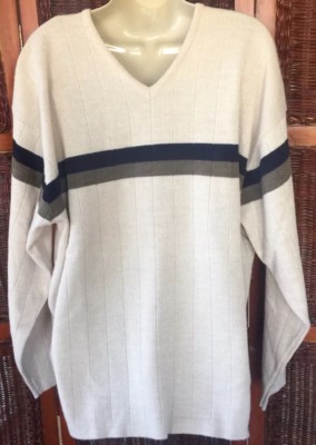 X-G XTREMEGEAR MEN'S XL, ACRYLIC AND POLYESTER V-NECK SWEATER BEIGE ...