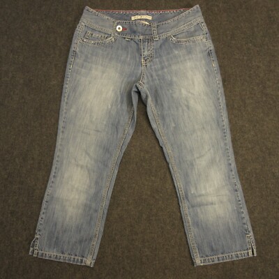 Tommy Hilfiger Jeans Womens 10 Denim Blue Cropped So Slim Ankle Pockets ...