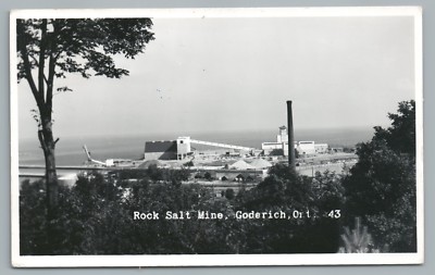 Rock Salt Mine RPPC Goderich Ontario—Rare Vintage Photo Factory 1961 | eBay