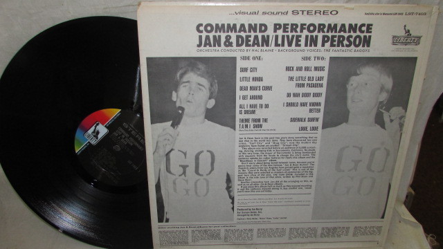 JAN & DEAN COMMAND PERFORMANCE LP LIBERTY LIVE IN PERSON LST-7403 | eBay