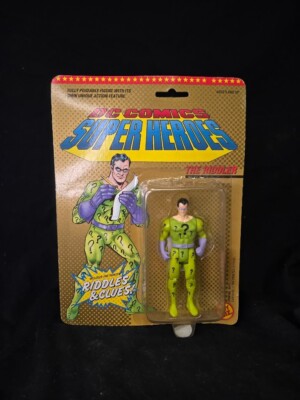 Toybiz DC Comics Super Heroes The Riddler Riddles & Clues! 1989 Action ...