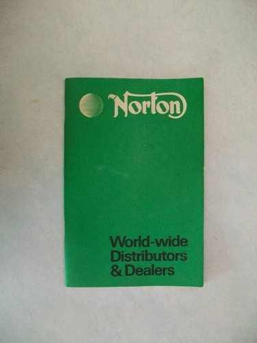 Norton 750 850 Commando World-Wide Distributors & Dealers Manual | eBay