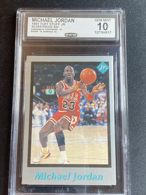 Michael Jordan 1991 Tuff Stuff Jr. Silver Proof 25 CCG 10 RC | eBay