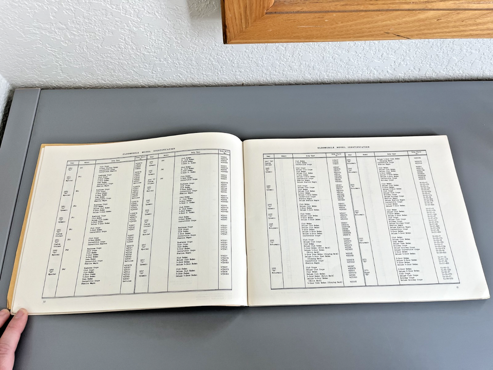 1929 1951 Chevy INTERCHANGEABLE PARTS Catalog Book Original Buick Olds ...