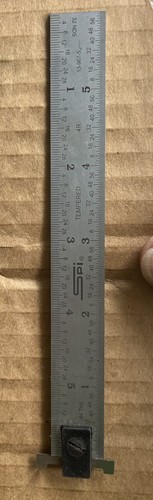 SPI 6” Steel Scale With End Stop | eBay