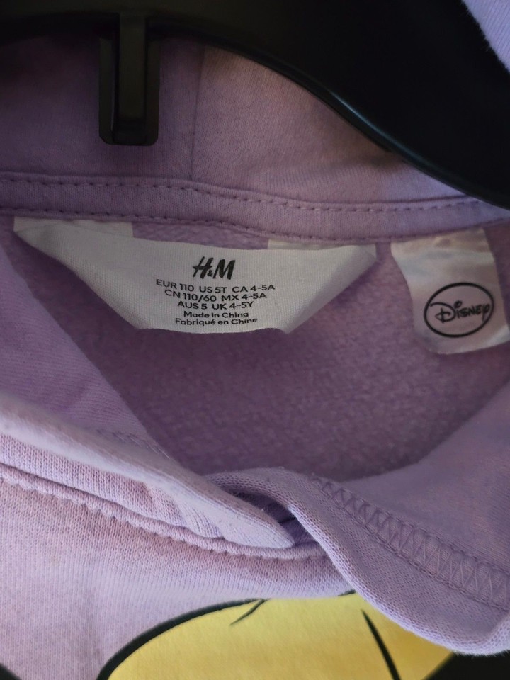 H&M Disney Minnie Mouse Purple Youth Hoodie | eBay