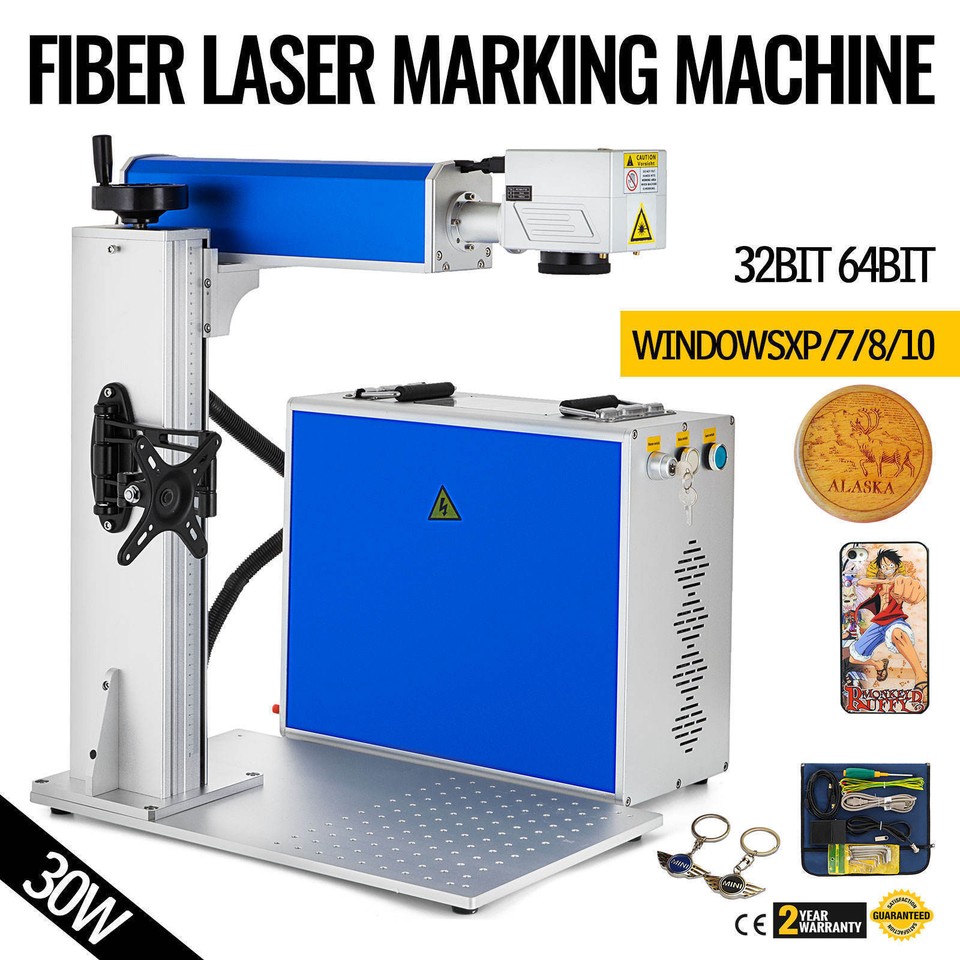 VEVOR 20W 6"X6" Fiber Laser Engraving Marking Metal Cutting Machine ...