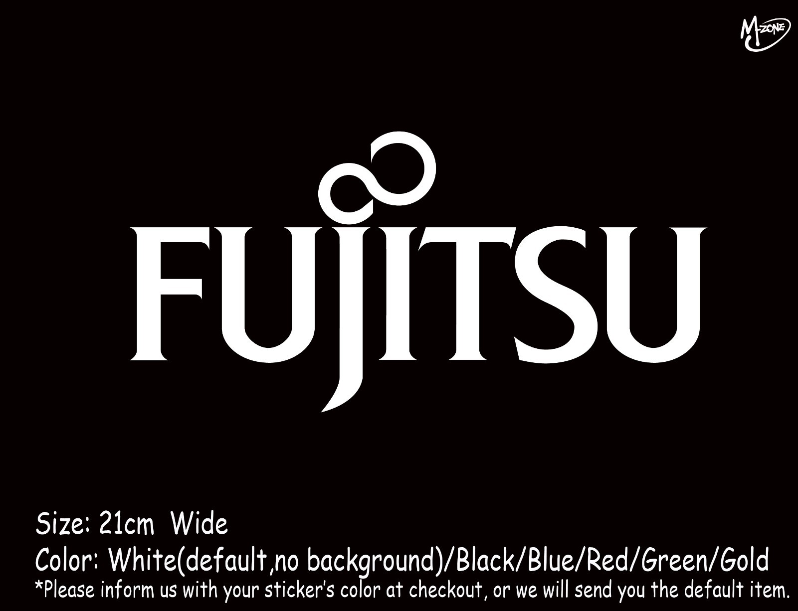 Fujitsu Stickers Reflective Logo Decals Sticker 21CM Best Gifts | eBay