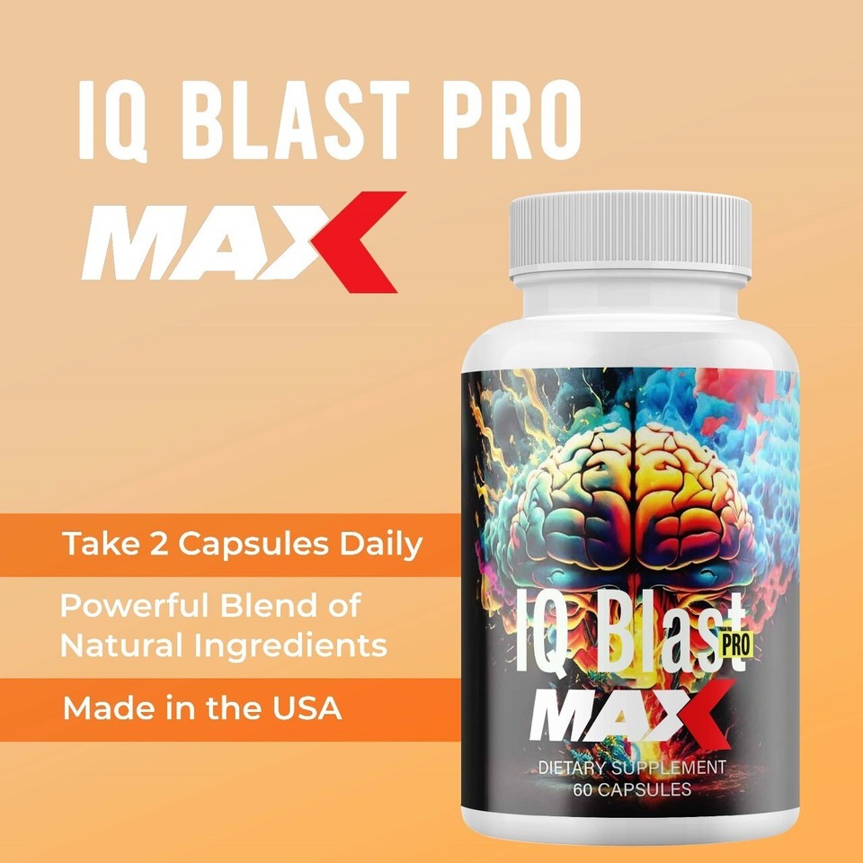 IQ Blast Pro MAX Brain Supplement for Brain Fog and Memory Loss ( 6 ...
