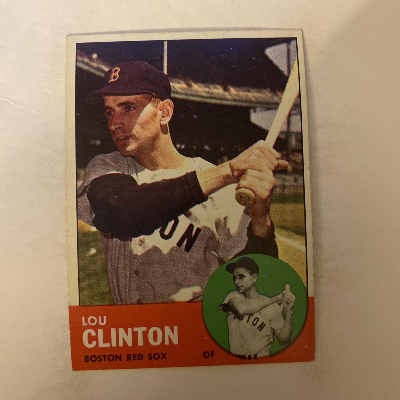 1963 Topps Baseball Lou Clinton Boston Red Sox Card #96 | eBay