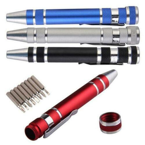 8 in 1 Pocket Precision Mini Screwdriver Pen Multi-purpose DIY Repair ...