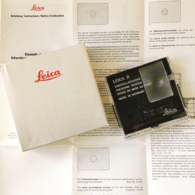 Leica Focusing Screen No. 2 Plain groundglass screen Type 14304 for ...