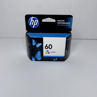 NEW Sealed Genuine HP 60 Tri- Color Printer Ink Cartridge | eBay