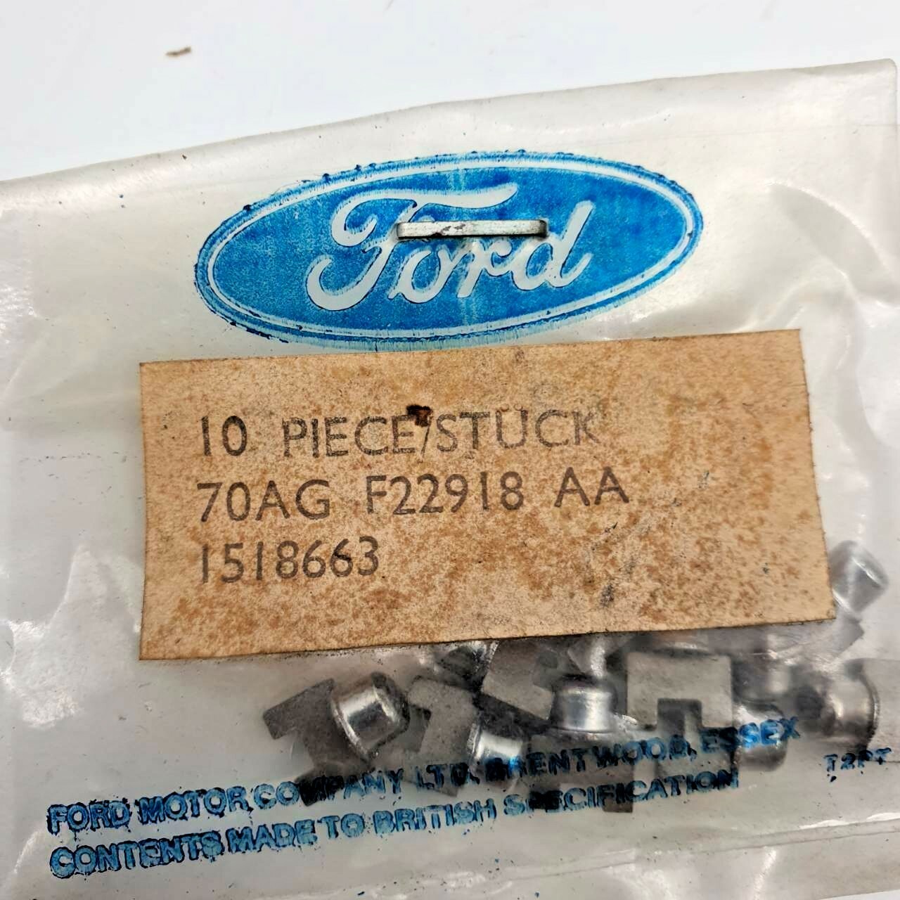 Ford Push-Button Assy. Window Vent - Front Door 70AG-F22918-AA (X10 pcs ...