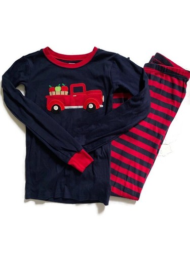 Gymboree PJ’s Apple Truck Boys Size 10 Shirt 12 Pants Gymmies Striped ...