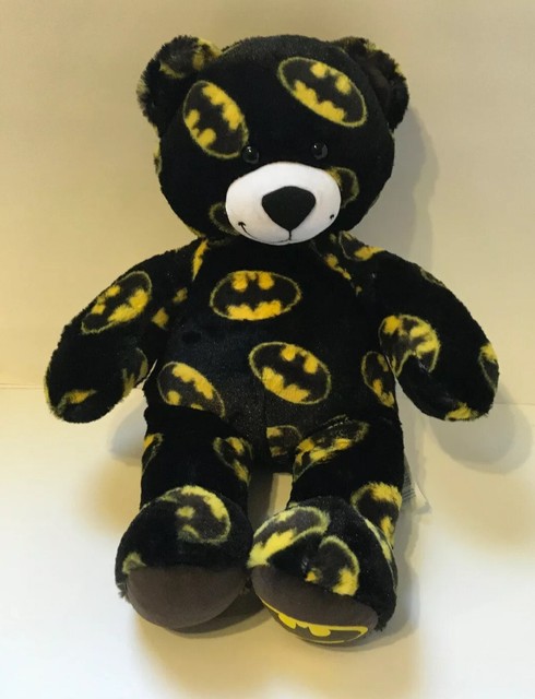 Build A Bear Batman Logo Plush 2014 Soft Black & Yellow Batman Bear 17 ...