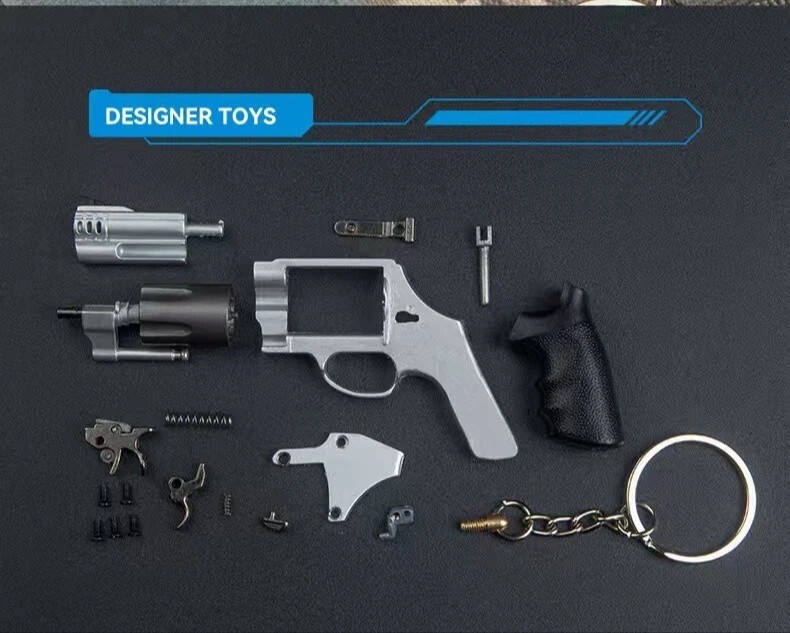 🔫 1:3 Mini M500 Revolver Keychain – Alloy Toy Gun Model Gift! | eBay
