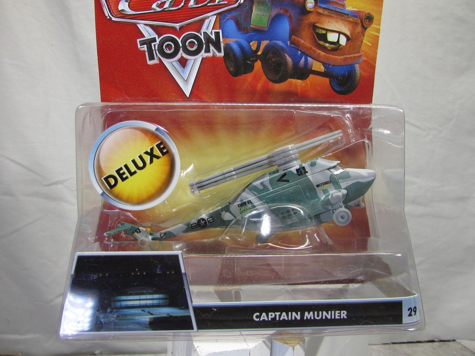 Disney Pixar Cars Toon Captain Munier Deluxe Diecast Helicopter UFM 29 ...