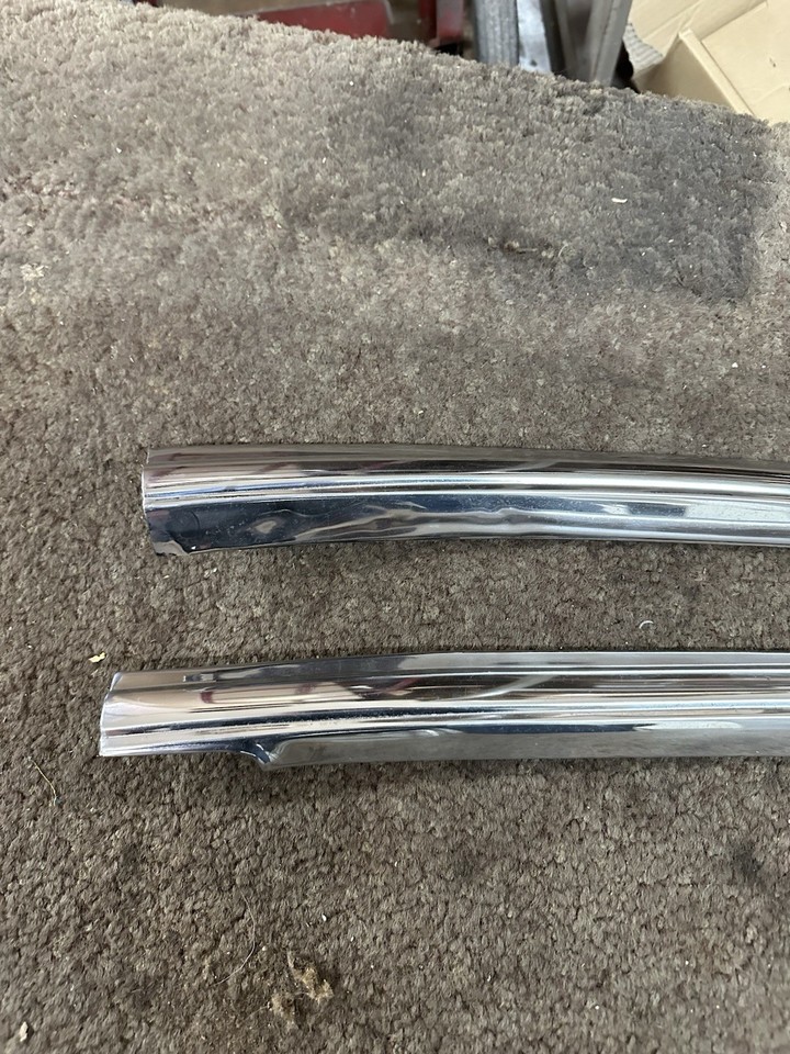 1955-57 Chevy Bel Air 2 Door Hardtop Quarter Window Upper Trim Molding ...