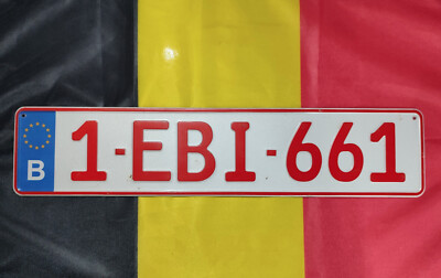 Used Belgium license plate - replica | eBay