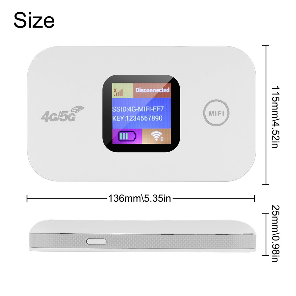 UNLOCKED Mobile Wifi 5g-LTE SMART WIFI BOX Portable Modem Mifi Hotspot ...