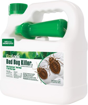 Ecologic Bed Bug Killer 64oz Spray - Kills Pyrethroid-Resistant Bed ...
