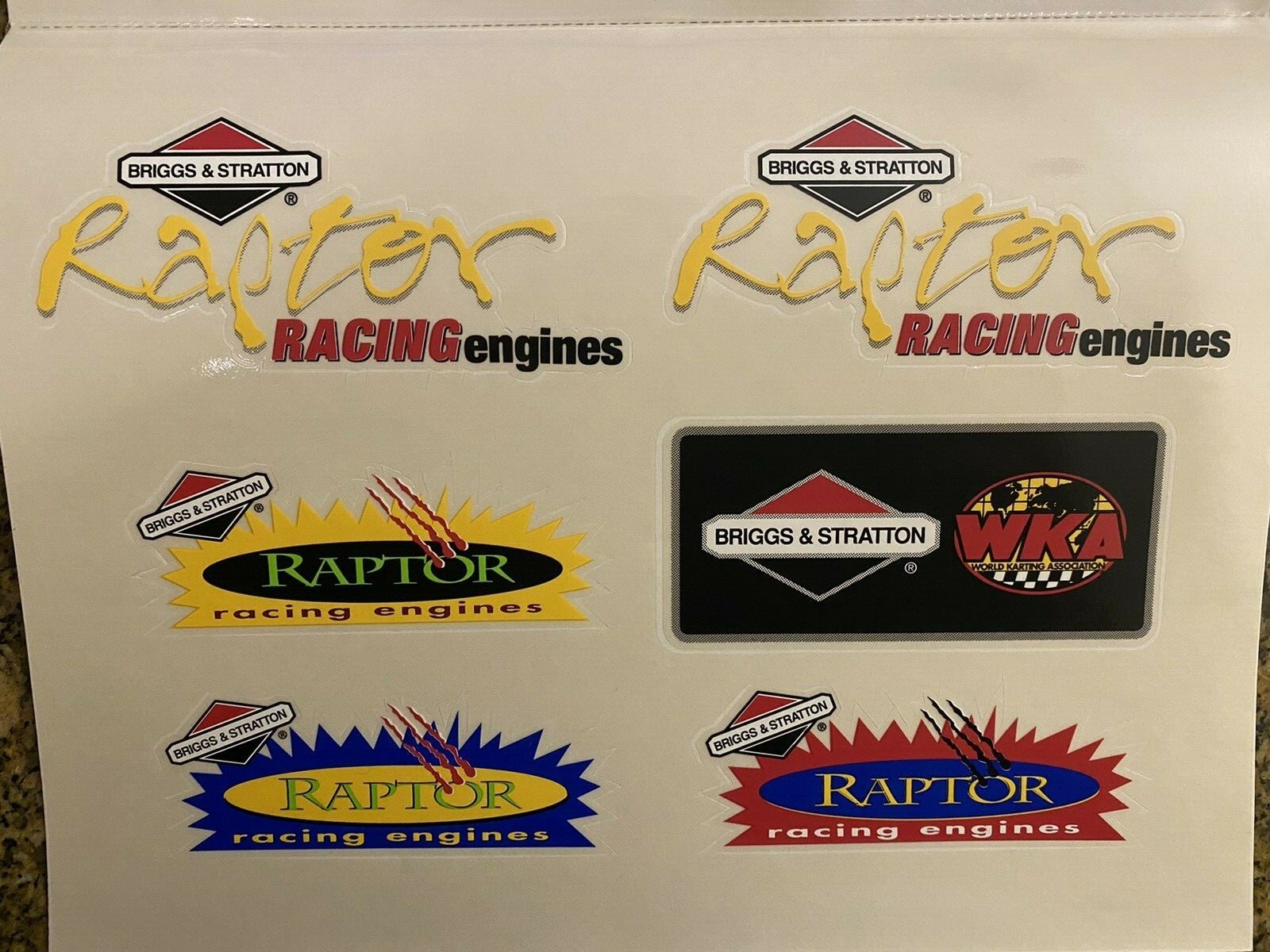 Briggs 5HP Flathead Raptor Animal racing stickers Gokart Gocart 5 HP | eBay