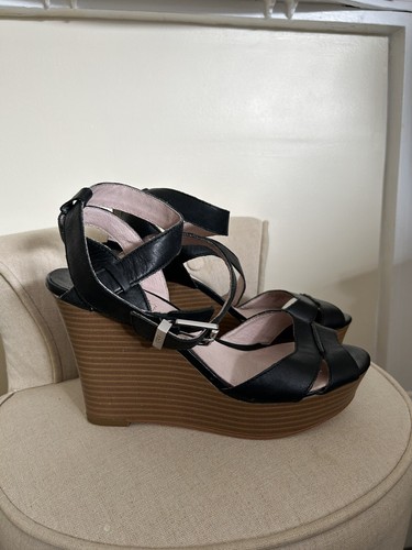 Faith Leather Sandals Wedges | eBay