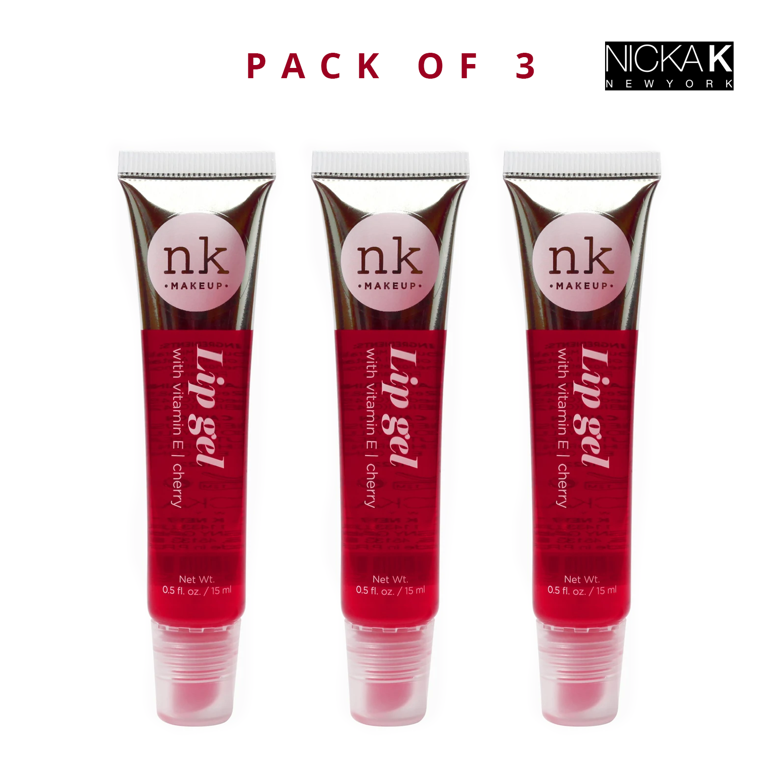 NICKA K (NK) Hydrating Lip Gel Assorted Collection Clear, Cherry, Bubblegum ETC. | eBay