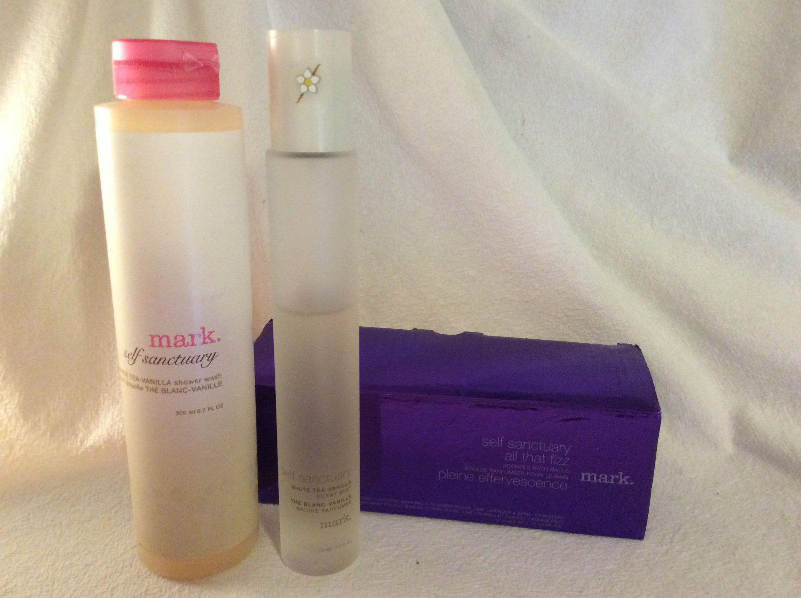 RARE! Mark. (Avon) - Self Sanctuary Shower Gel, Mist, & Bath Balls ...