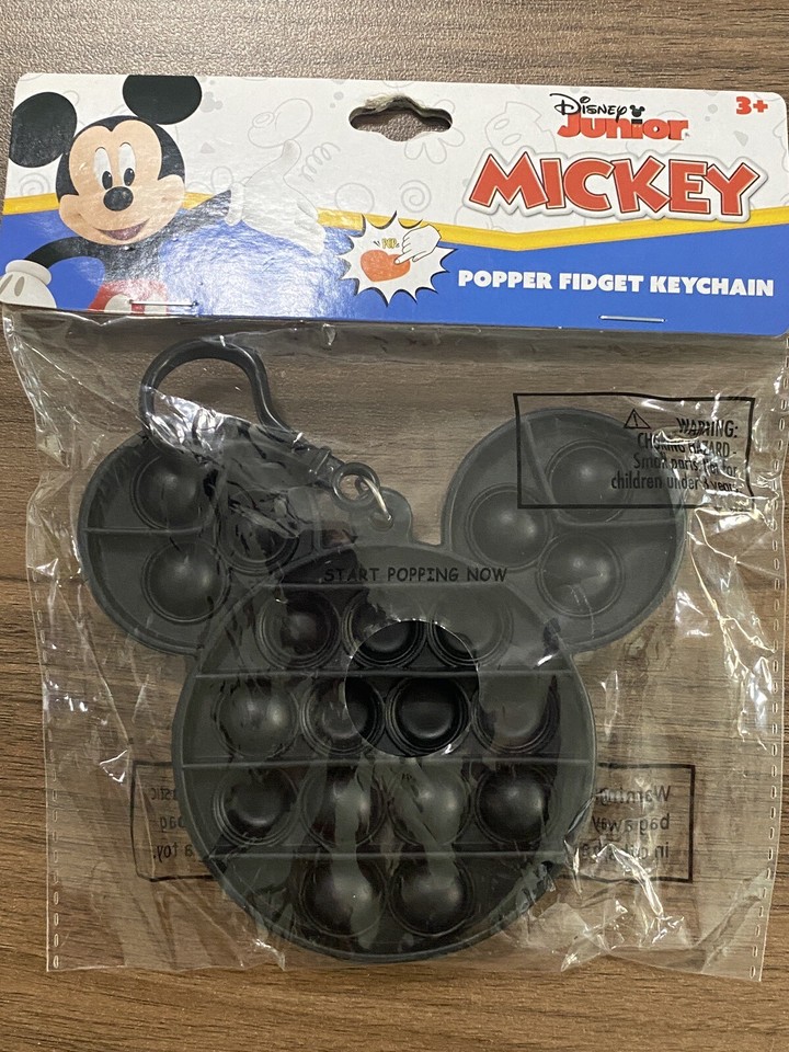 Disney Junior Mickey Mouse Shaped Pop Fidget Toy With Backpack Clip ...