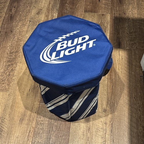 Bud Light Cooler Soft Insulated Collapsible OCTAGON SHAPED 12" Tall W ...