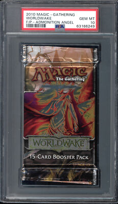 Worldwake Admonition Angel Booster Pack Graded PSA 10 MTG Magic ...