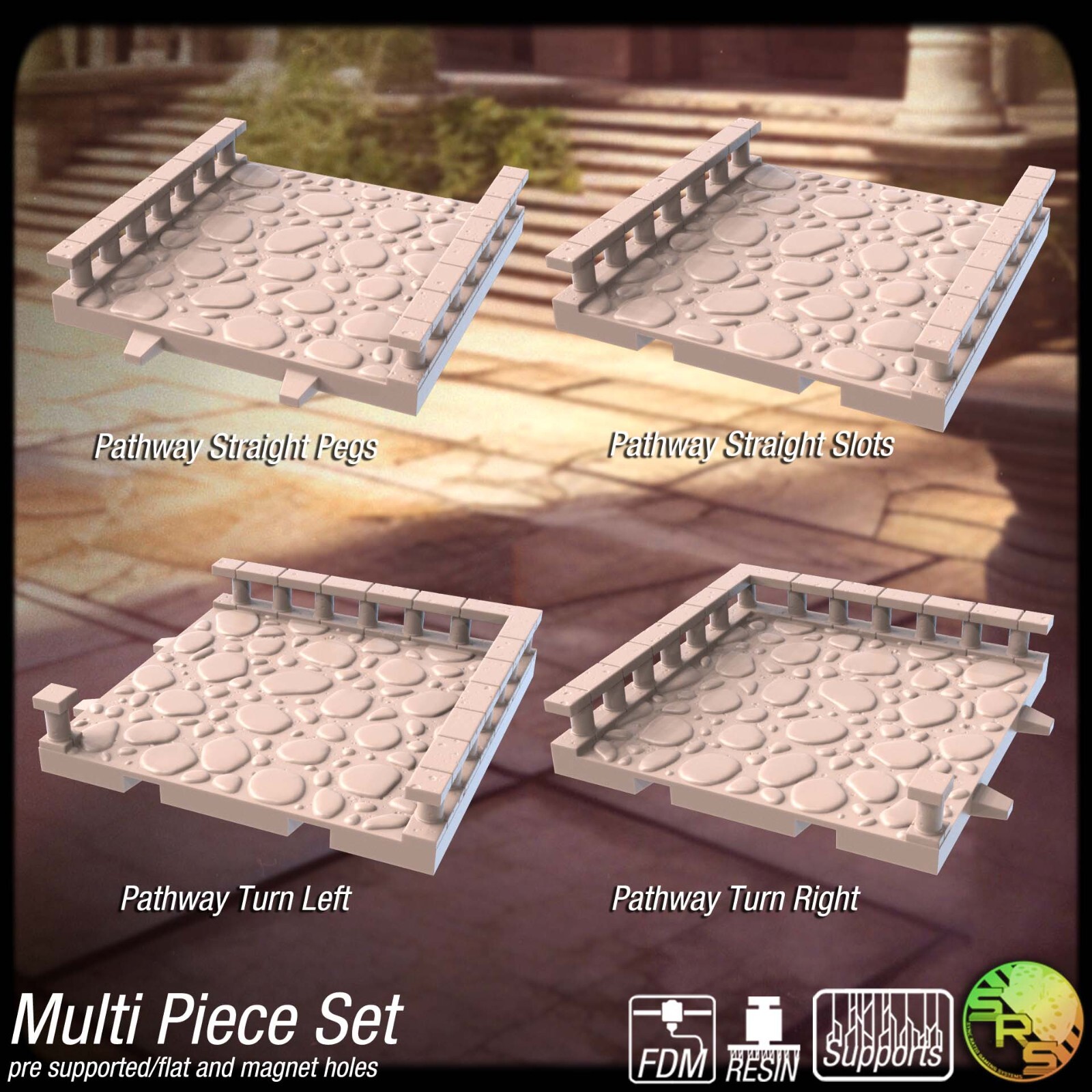 Fantasy Courtyard Palace DND Terrain Scenery Basing Scenic Diorama ...