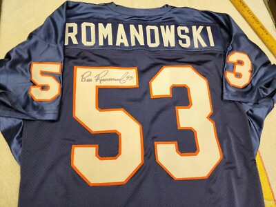 Bill Romanowski Autographed Pro Style Blue Jersey Stitched | eBay