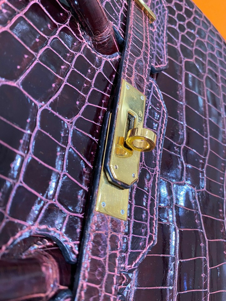 HERMÈS Krokodil Kroko Croco Birkin 35 Bag Damen Tasche Handtasche ...