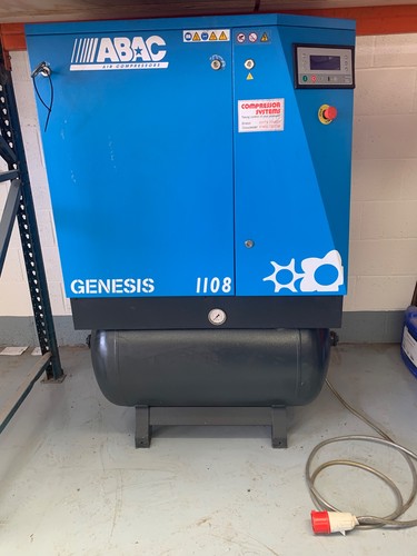 ABAC Genesis 11Kw 59Cfm, Rotary Screw Compressor And Dryer, Receiver ...
