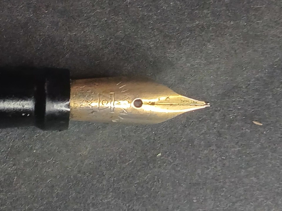 RARE VINTAGE PATD / PATO SILVER DIAMOND FOUNTAIN PEN W GOLD TRIM | eBay
