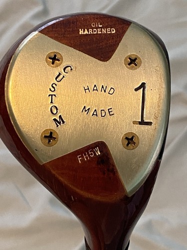 Vintage Custom Handmade #1 Wood Driver—Oil Hardened Brass Soleplate ...